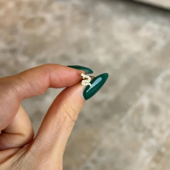 marley and me | Jewelry | The Serpentine Gold Cz Studded Snake ...